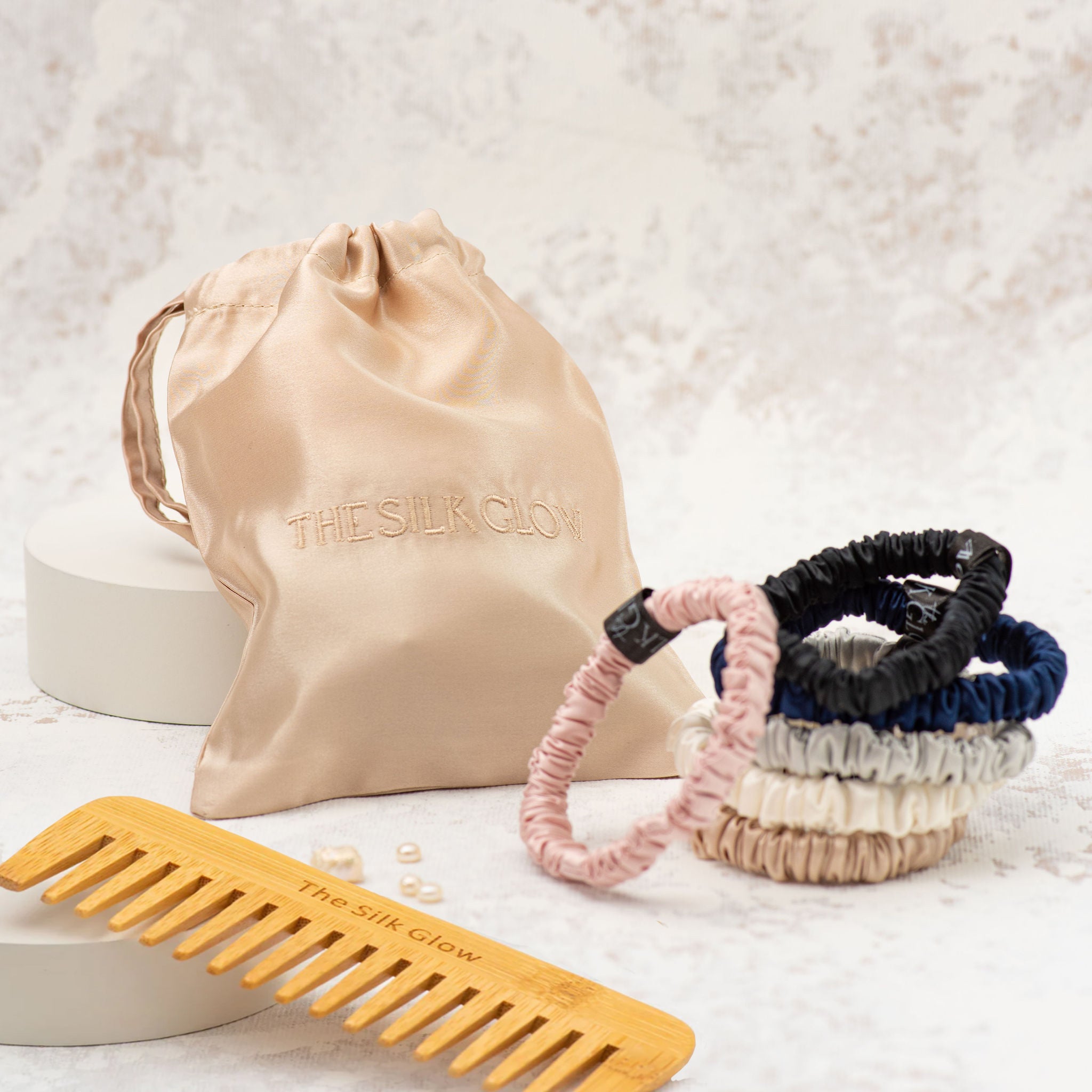 Comb & Skinny Scrunchie set – The Silk Glow