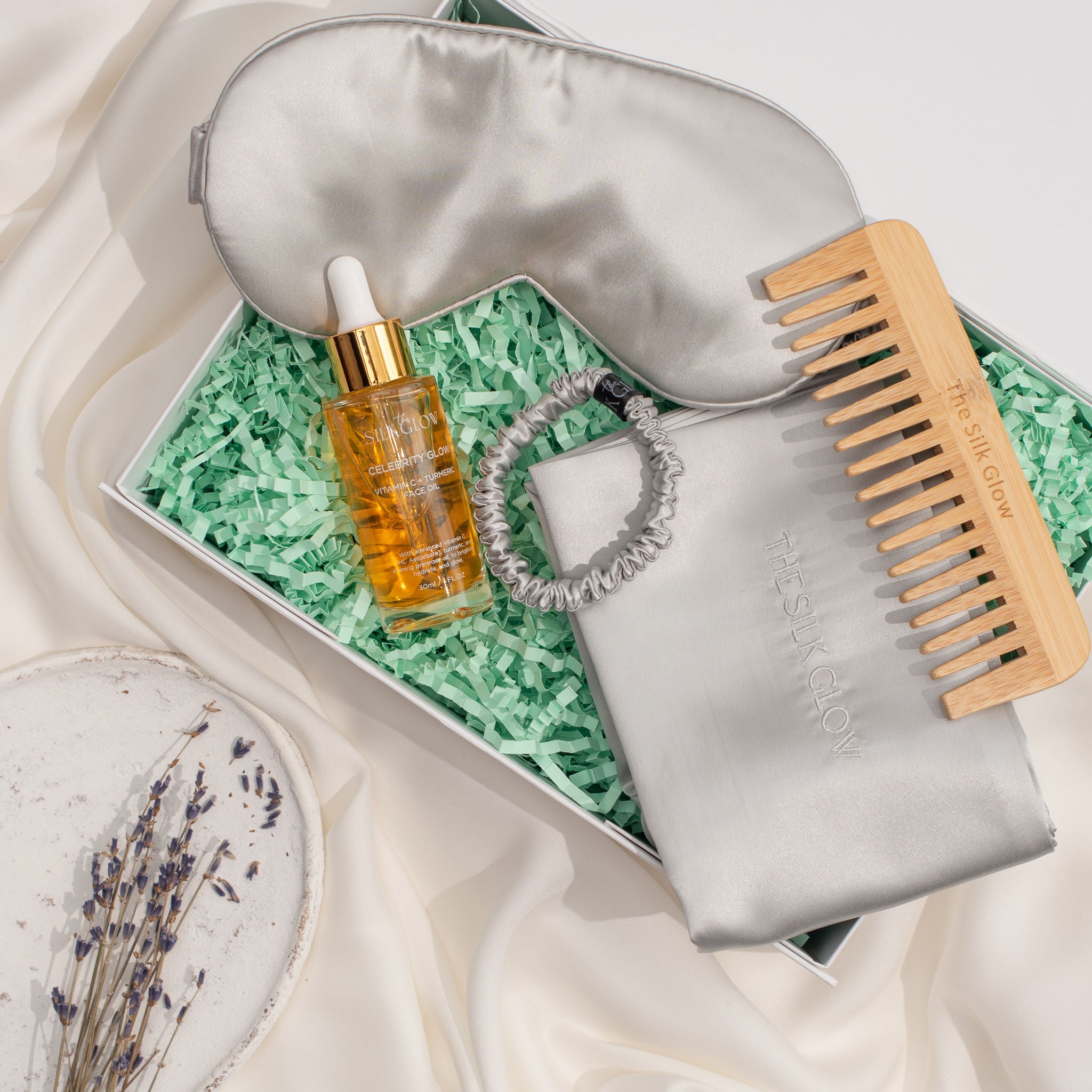 The Ultimate Glow Box - Mulberry Silk Essentials Paired with Nourishin – The Silk Glow